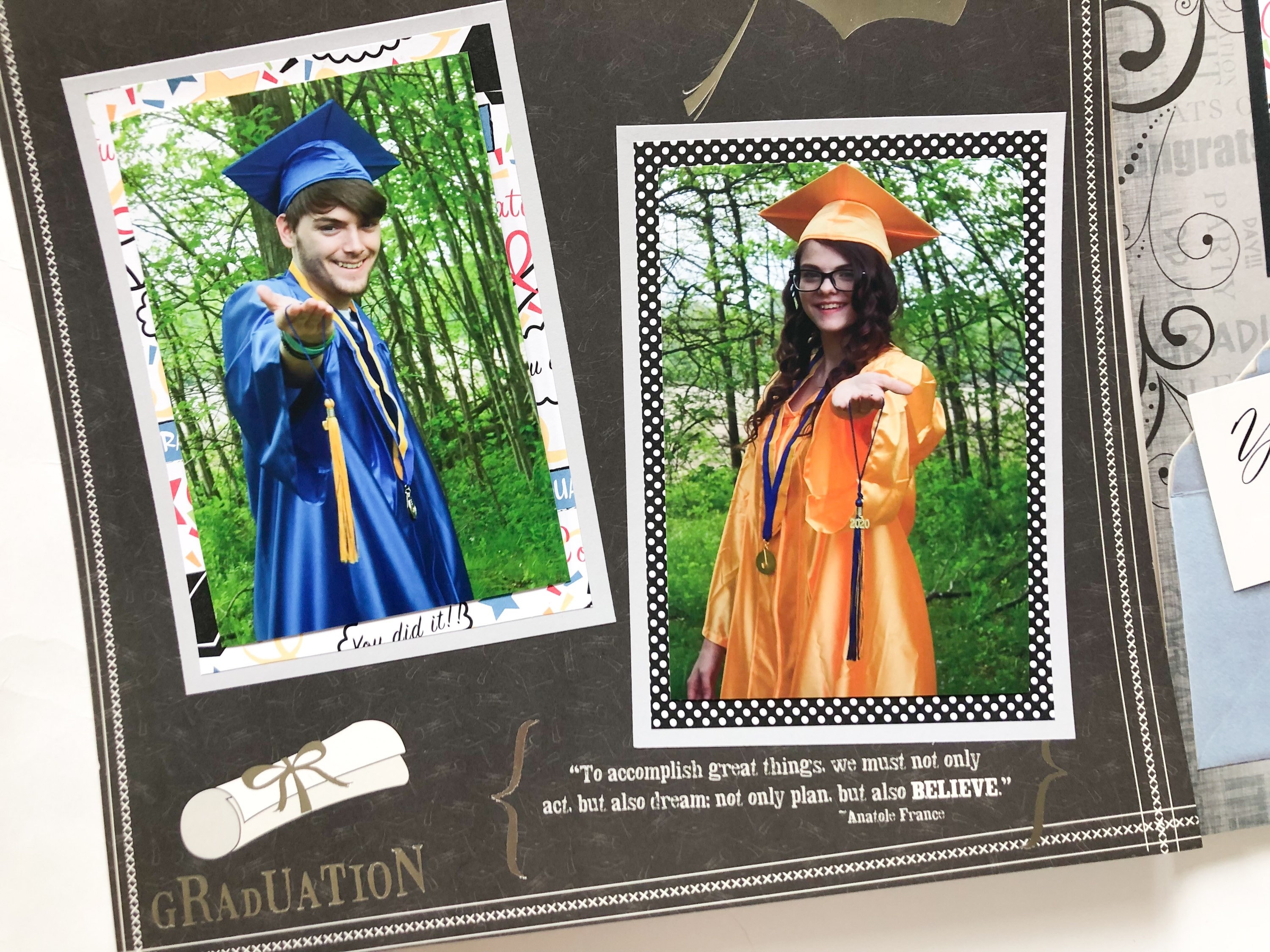 Graduation Scrapbook Pages Premade Graduation Scrapbook Layouts ...