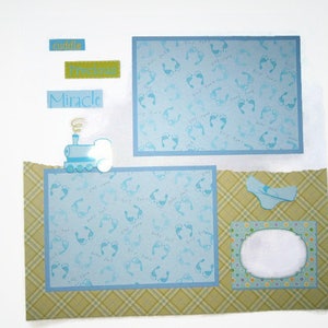 Baby Boy Scrapbook Layout - Baby Boy Scrapbook Pages - Baby Boy Pages ...