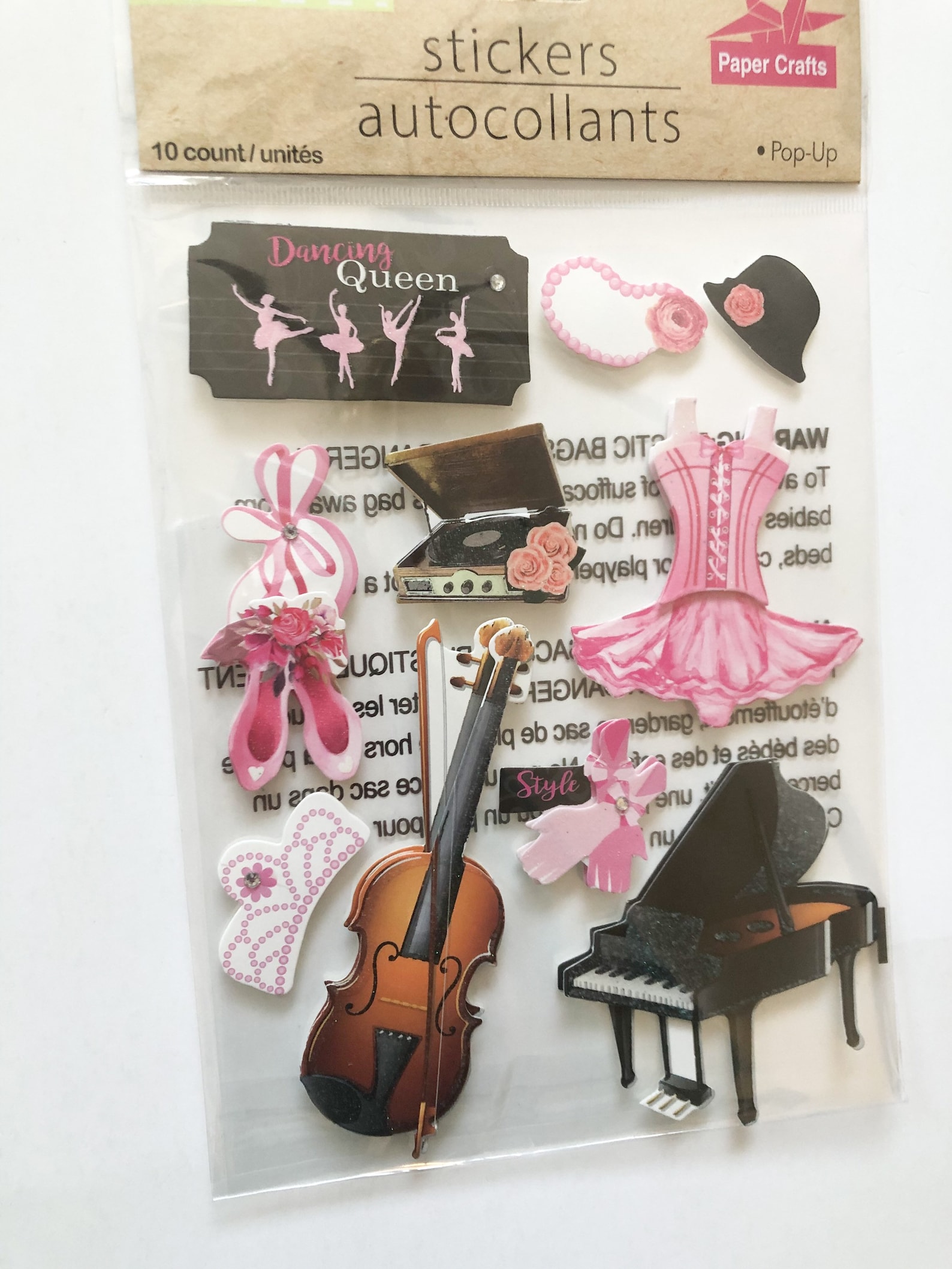 Dance Embellishments - Dance Stickers - Scrapbooking Supplies - Dance ...
