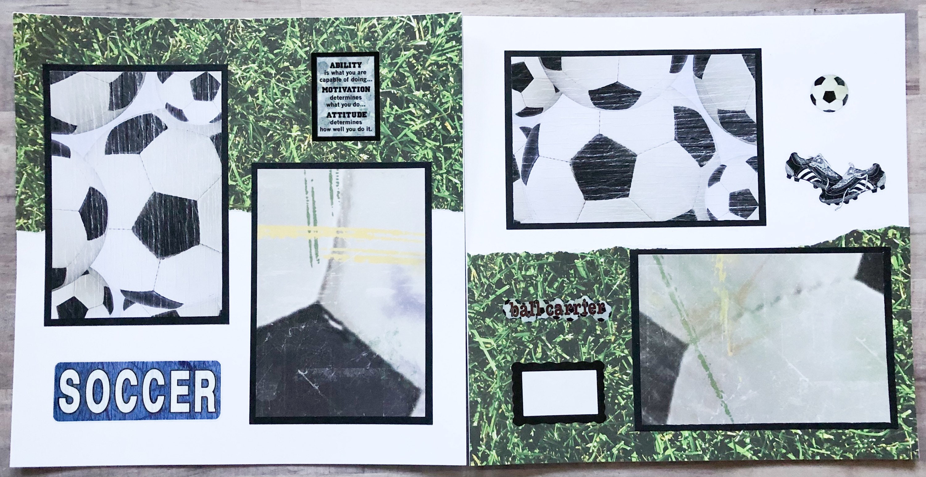 Soccer Scrapbook Album Soccer Photo Album 12 by 12 Premade - Etsy