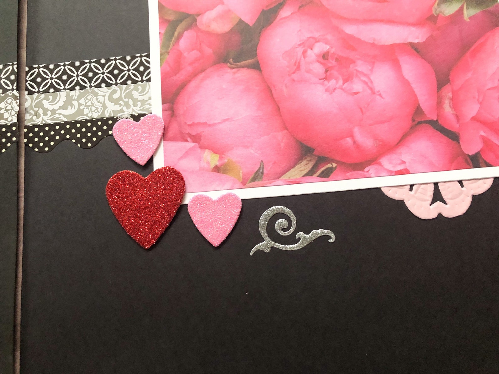 Valentine's Pages Valentine's Day Layout Valentine | Etsy
