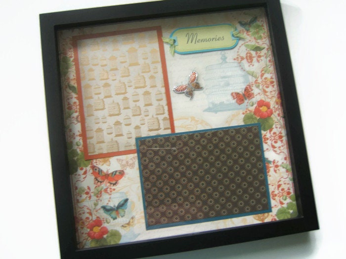Grandma Gift Family Shadow Box Layout Mom Birthday Gift 12 by 12 Family ...