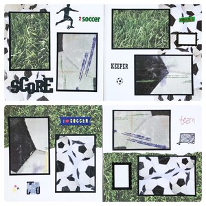 Soccer Scrapbook Album Soccer Photo Album 12 by 12 Premade | Etsy