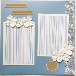 Blue Wedding Scrapbook Pages Wedding Scrapbook Layouts Wedding ...
