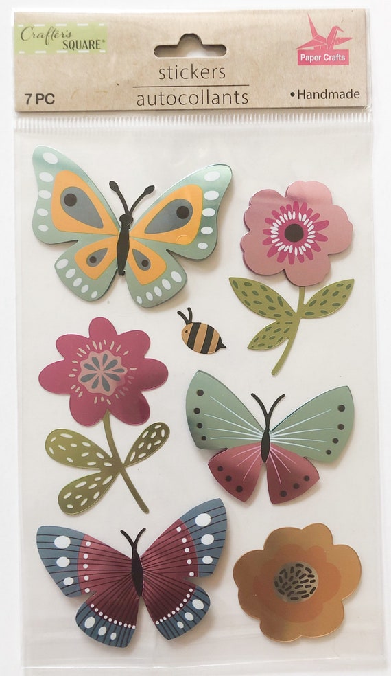 Butterfly Stickers Scrapbooking Supplies Butterfly | Etsy