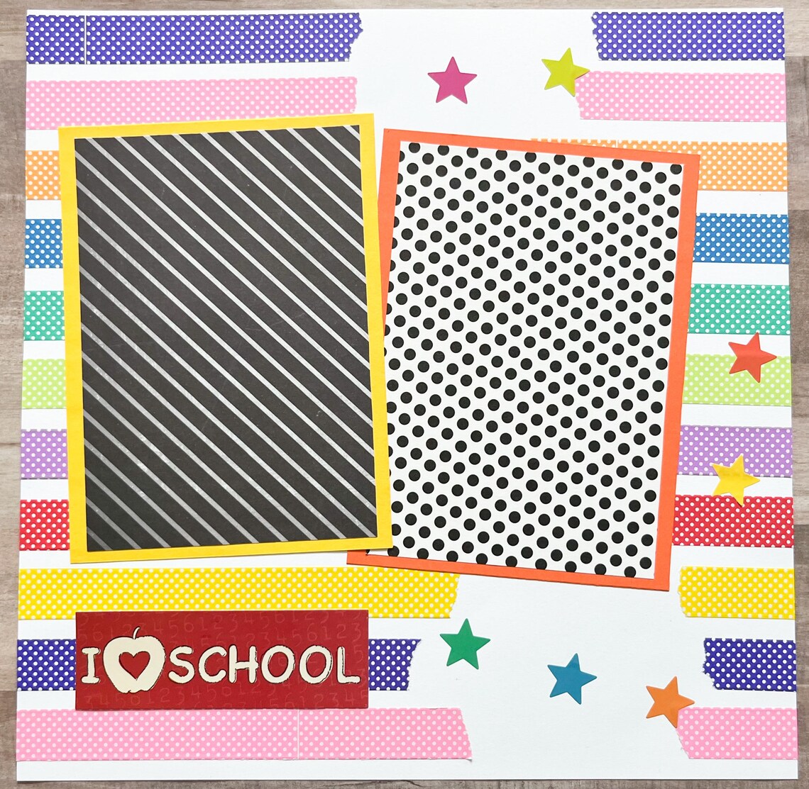 Back to School Pages - Preschool Scrapbook Pages - Premade Preschool ...