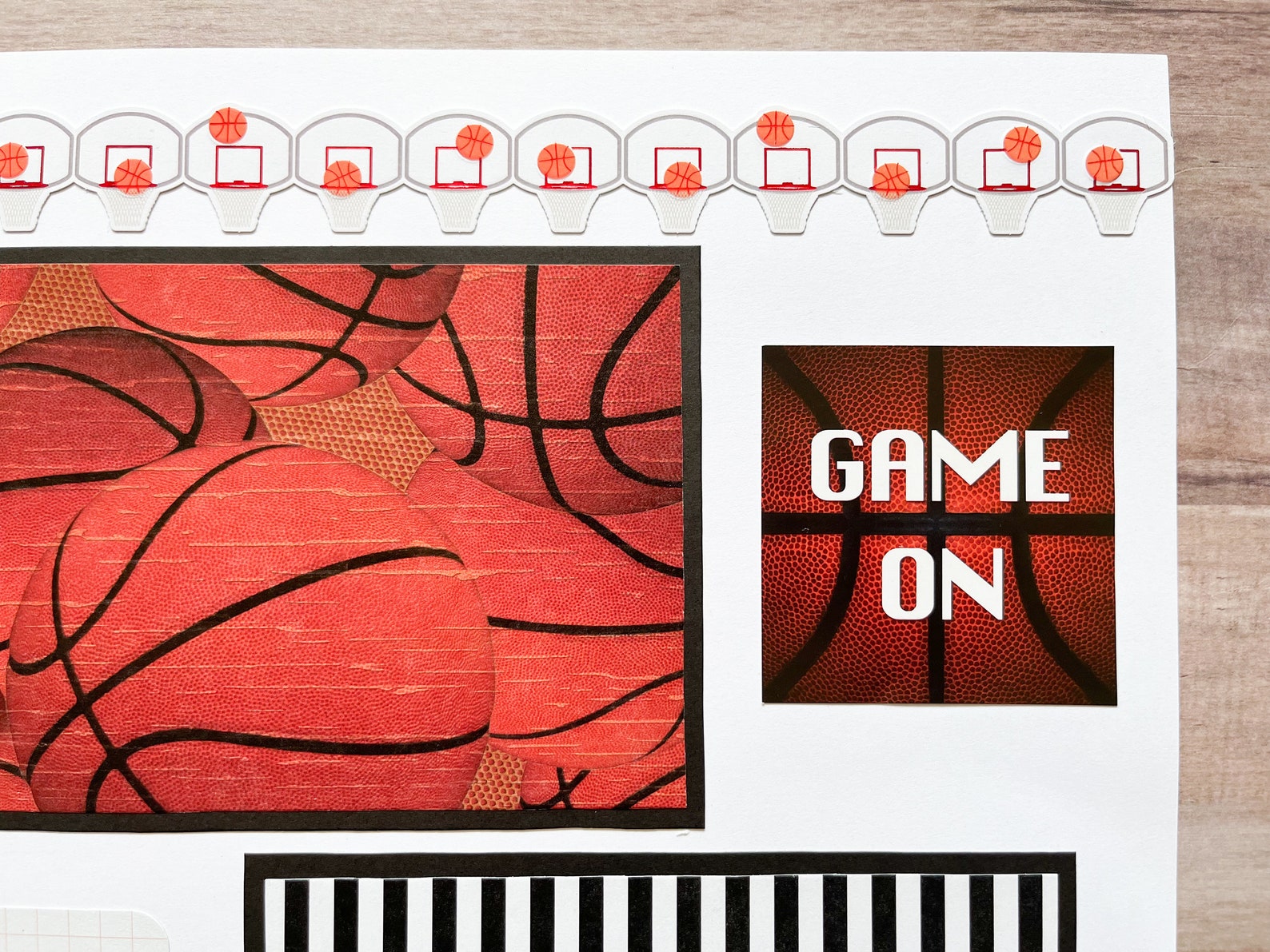 12 by 12 Premade Basketball Layouts - Basketball Scrapbook Pages ...
