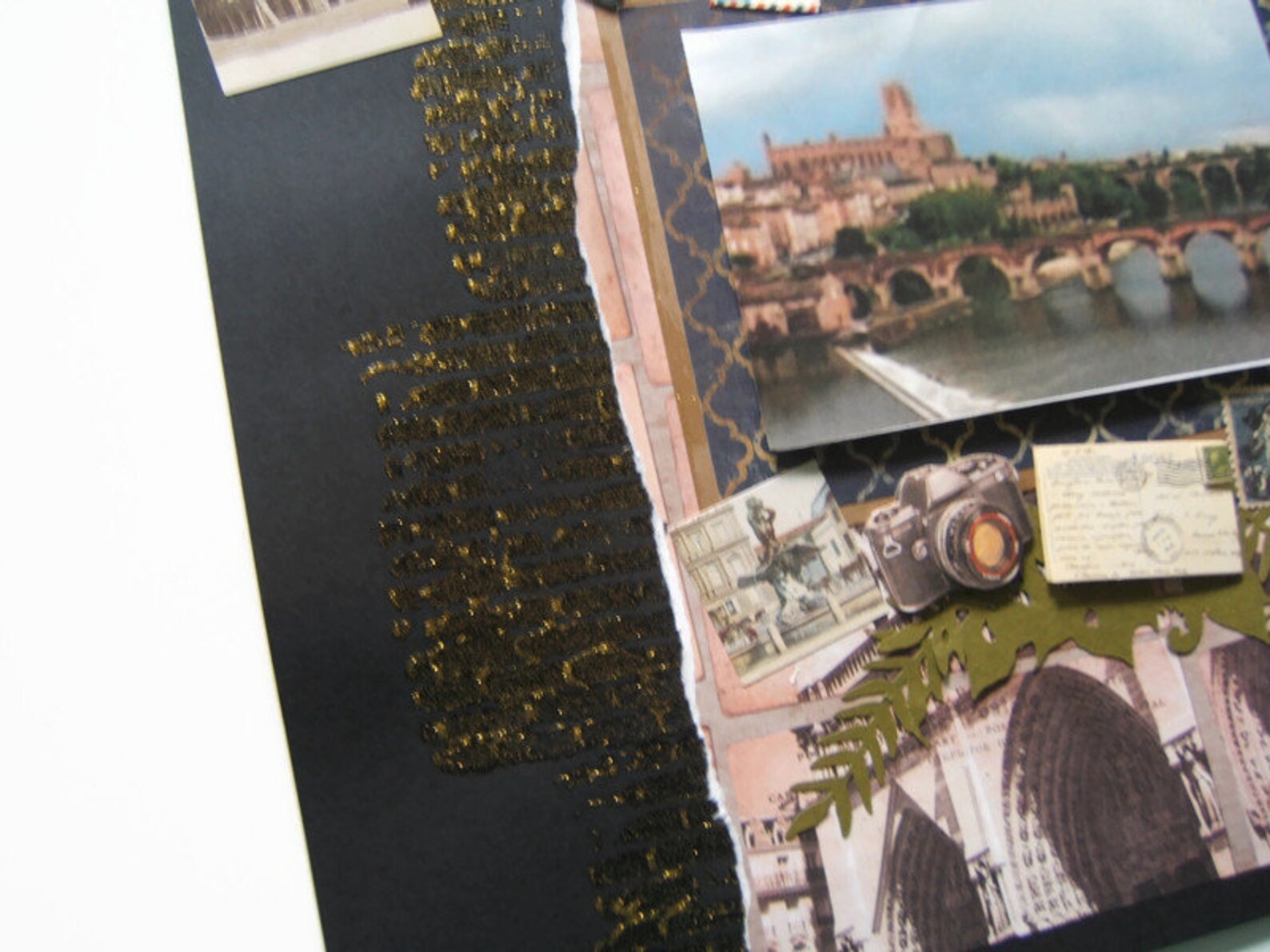 Travel Shadow Box Layout Travel Gift 12 by 12 Travel Layouts, Premade ...