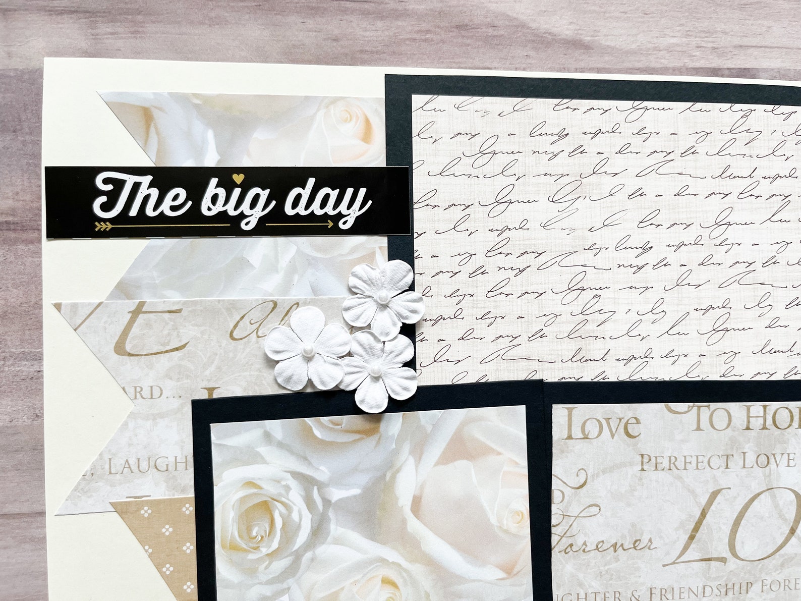 Neutral Wedding Scrapbook Pages Wedding Scrapbook Layouts Wedding ...