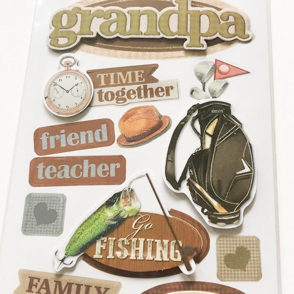 Grandpa Stickers - Etsy