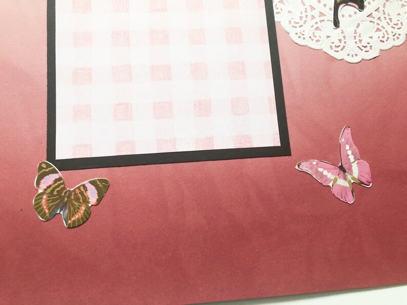 Premade Pink Family Scrapbook Pages Pink Scrapbook Layouts - Etsy