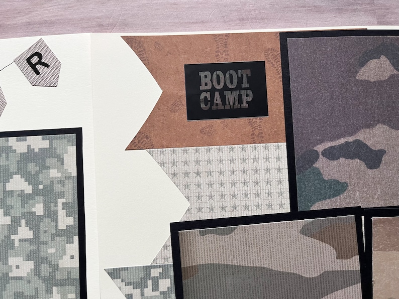 Army Scrapbook Pages - Premade Army Layout - Military Pages - Premade ...