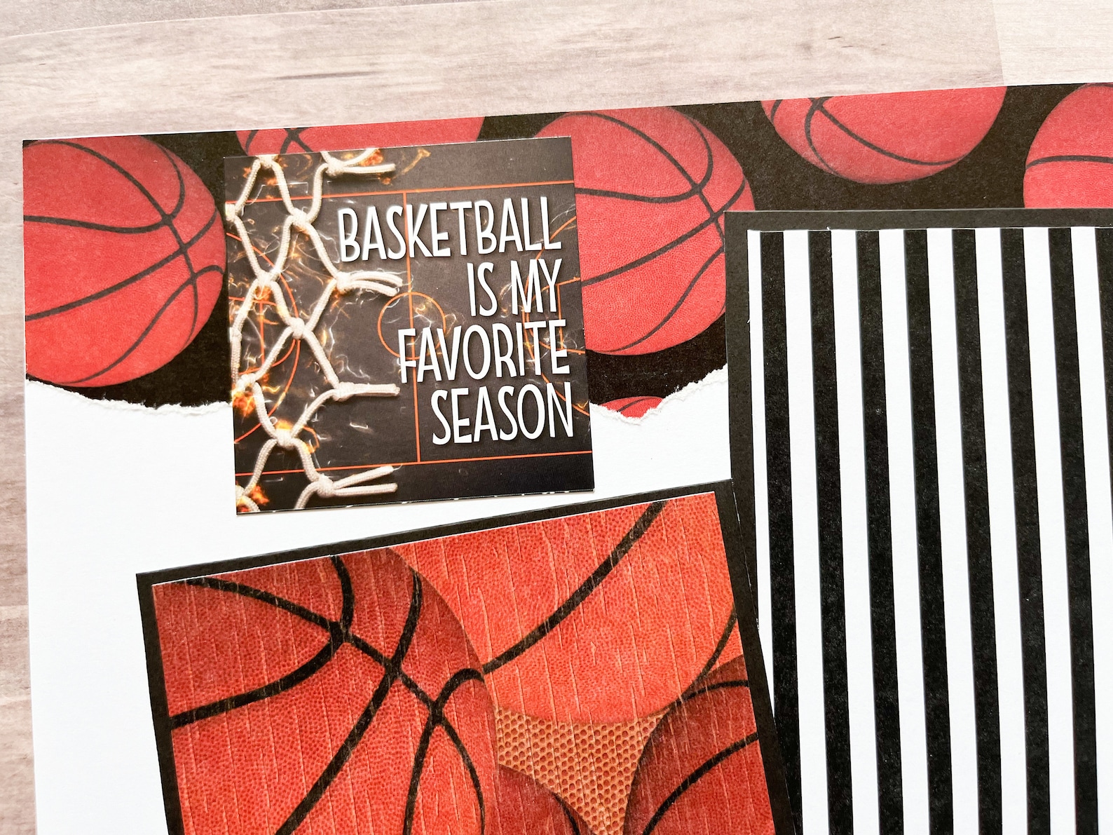 12 by 12 Premade Basketball Layouts - Basketball Scrapbook Pages ...