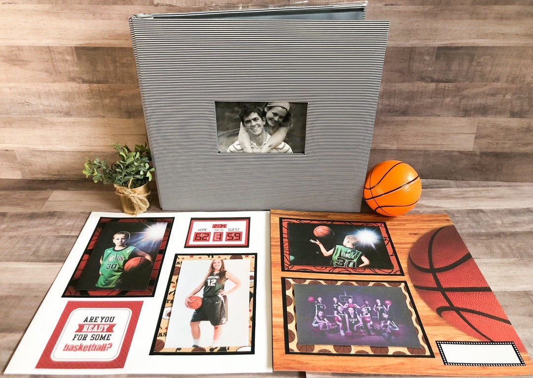 Basketball Scrapbook Album - Basketball Photo Album - Coach Gift Idea ...
