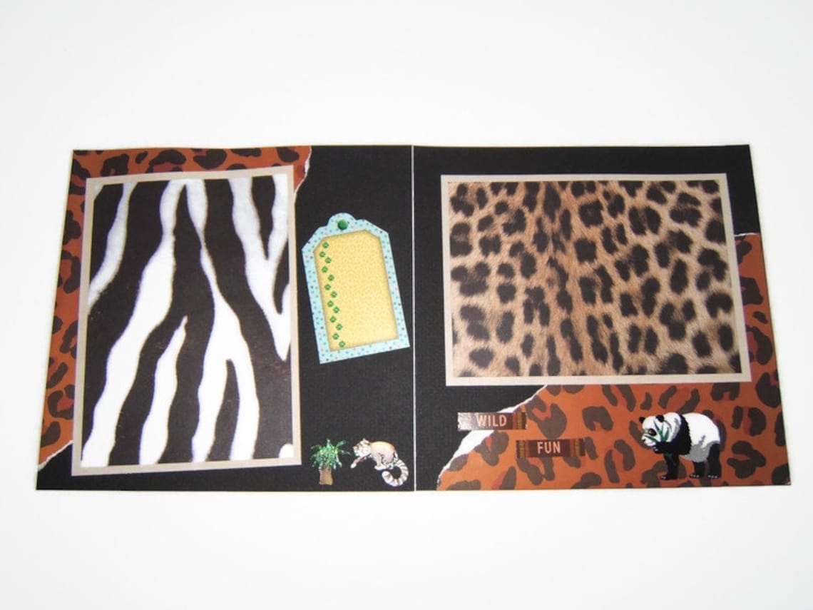 Zoo Scrapbook Album Zoo Photo Album Trip to the Zoo Album - Etsy