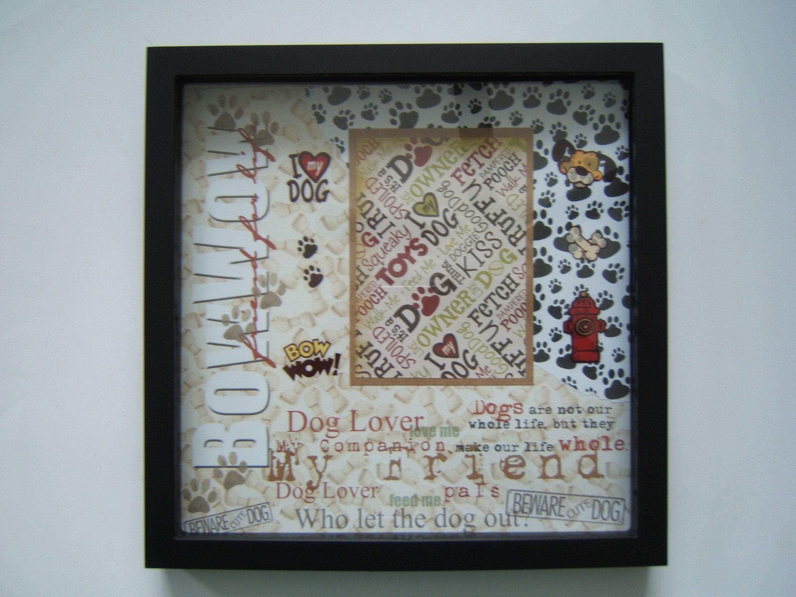 Dog Shadow Box Pet Loss Gift Pet Loss Frame Pet Memorial - Etsy