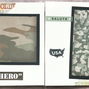 Army Scrapbook Album - Premade 8 by 8 Army Scrapbook - Military Album ...