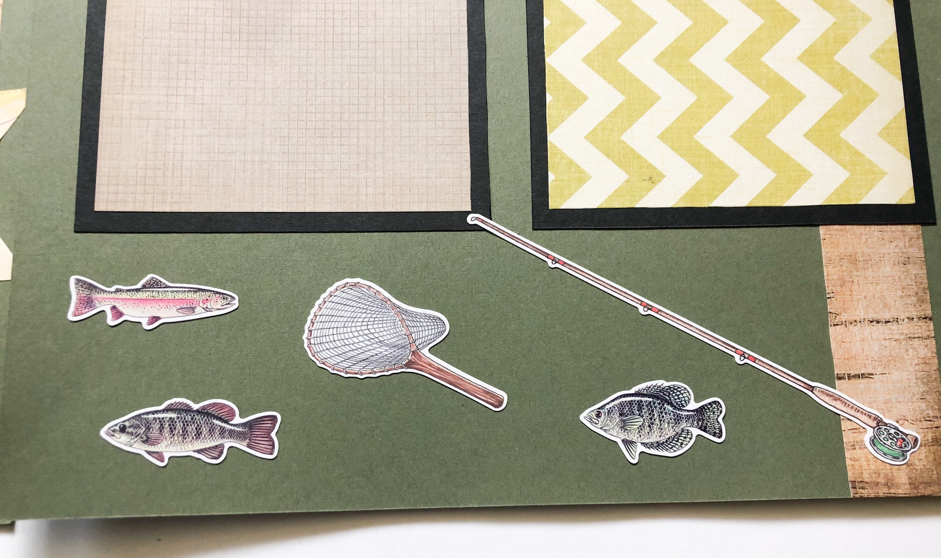 Premade Fishing Scrapbook Pages Fishing Scrapbook Layouts - Etsy