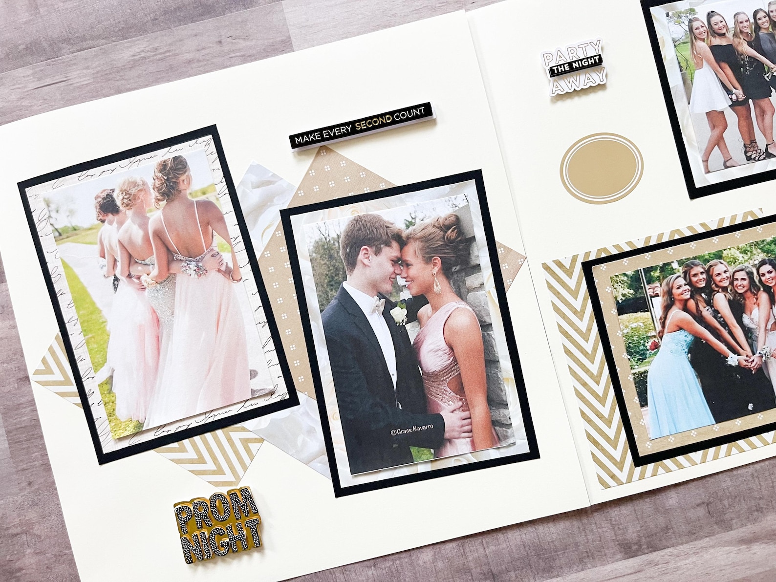 Prom Scrapbook Layouts - Premade Prom Scrapbook Pages - School Dance ...