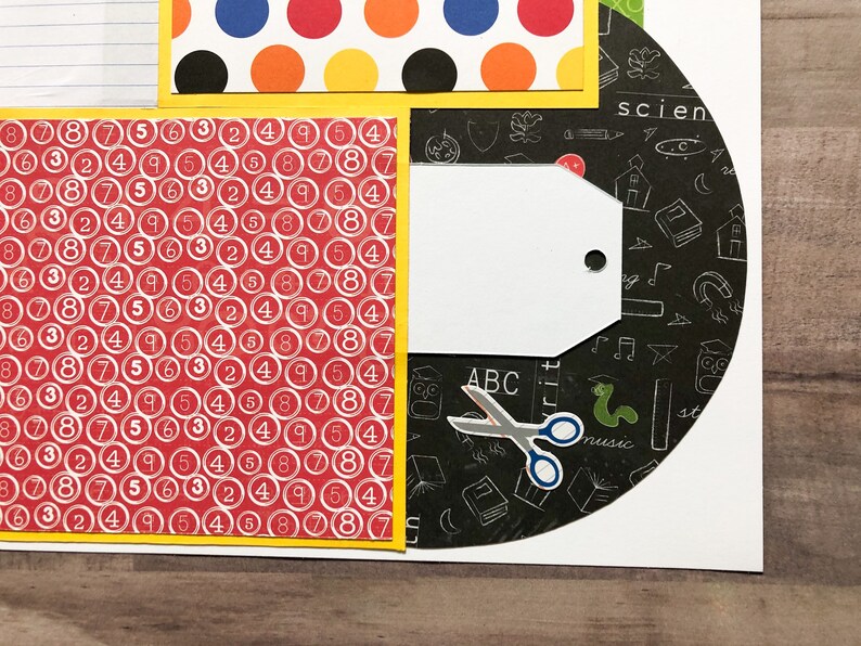Third Grade Scrapbook Pages - Back to School Layout - Premade Third ...