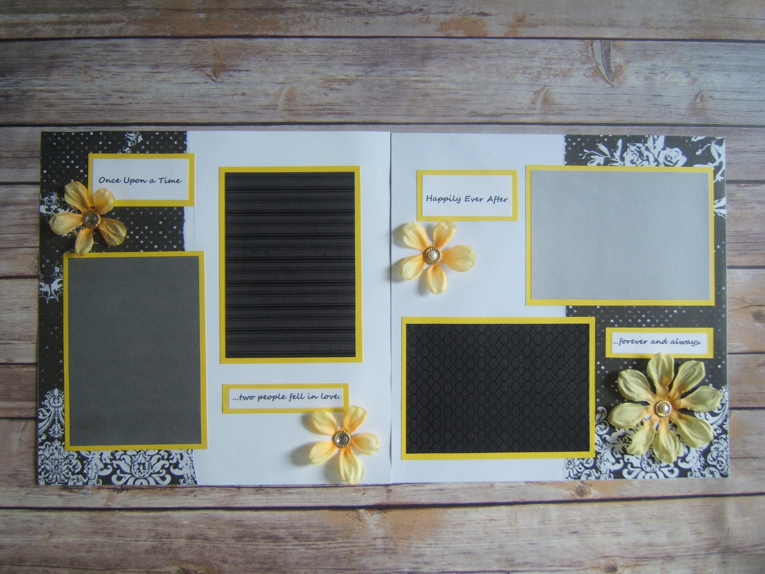 Yellow Wedding Wedding Scrapbook Album Anniversary - Etsy