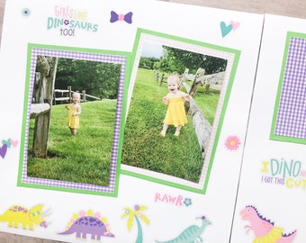 Dinosaur Layout - Etsy