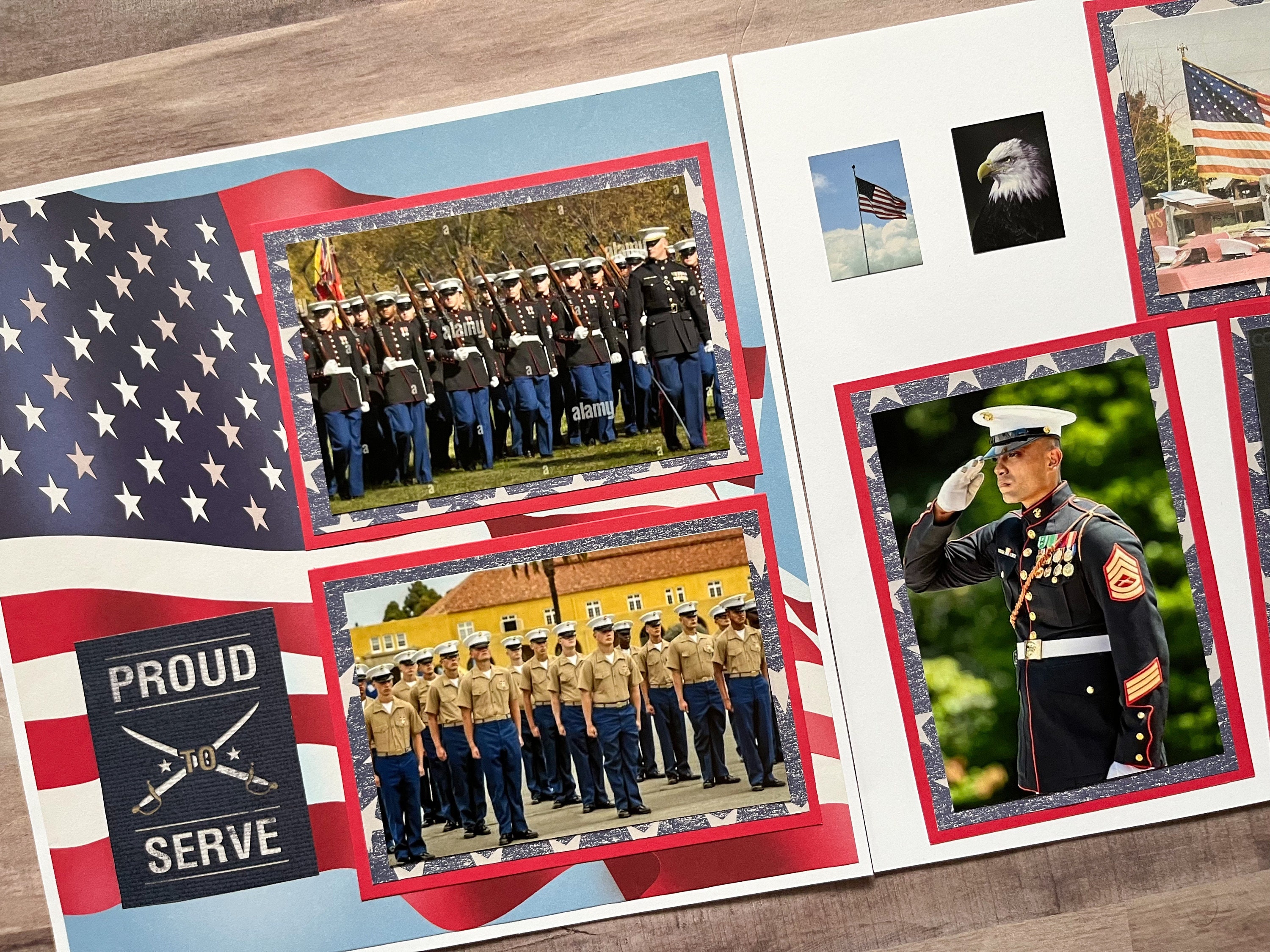 Army Scrapbook Pages Premade Army Layout Military Pages Premade ...