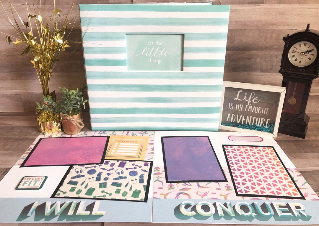 Fitness Scrapbook Album Fitness Journal Scrapbook Exercise Photo Album ...