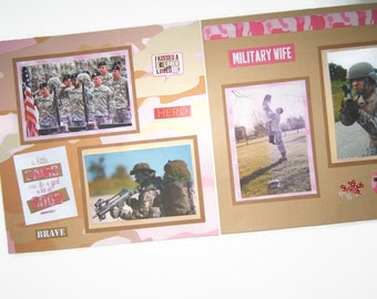 Army Scrapbook Layout Army Pages Military Pages Military Premade ...