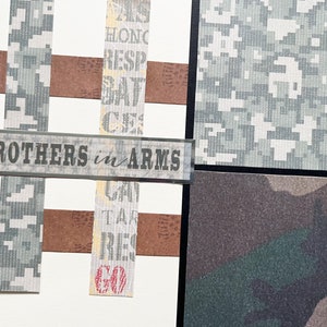 Army Scrapbook Pages - Premade Army Layout - Military Pages - Premade ...