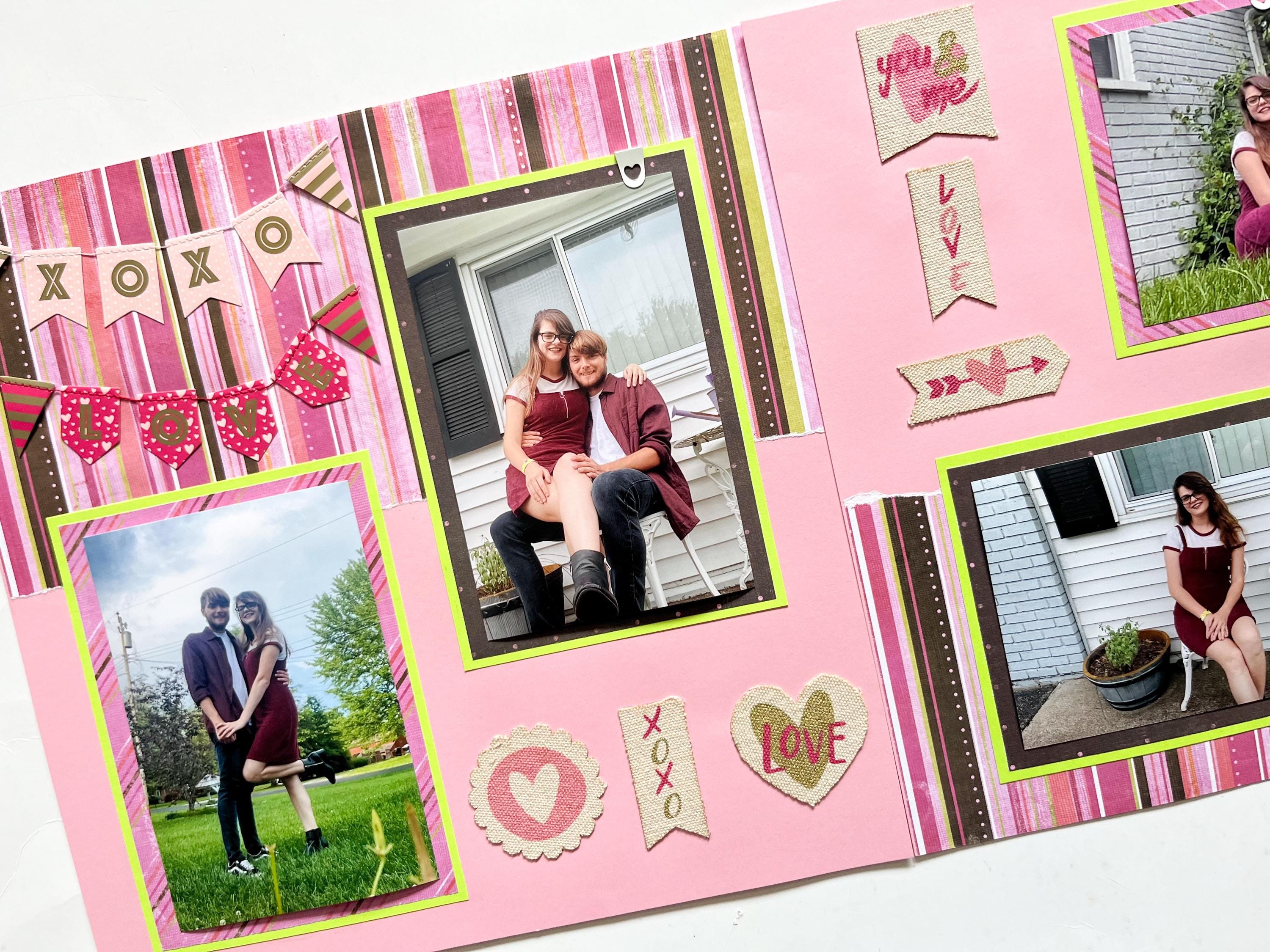 Valentine's Day Scrapbook Pages - Valentine's Day Layout - Valentine ...