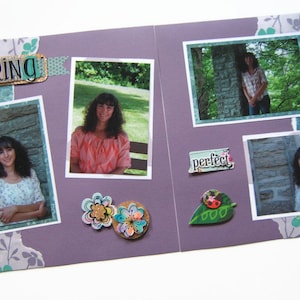 Spring Scrapbook Layouts - 12 by 12 Family Scrapbook Pages - Premade ...
