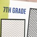 Seventh Grade Scrapbook Pages - Back to School Layout - Premade Seventh ...