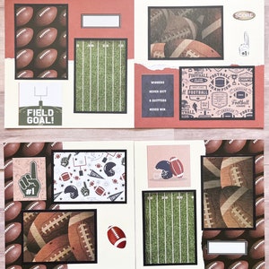 Football Scrapbook Album - Football Photo Album - 12 by 12 Premade ...