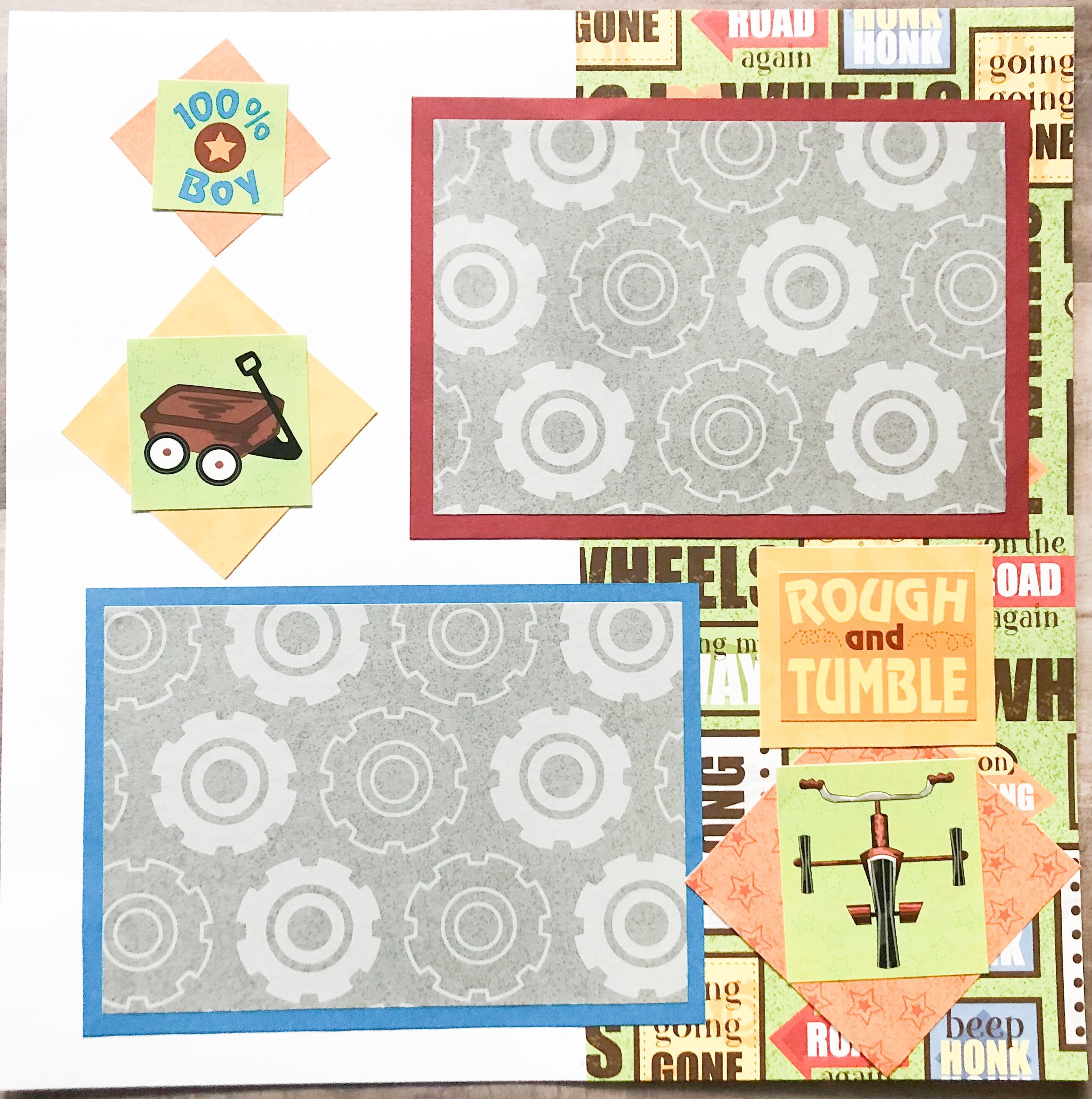 Simple Scrapbook Designs For Boys