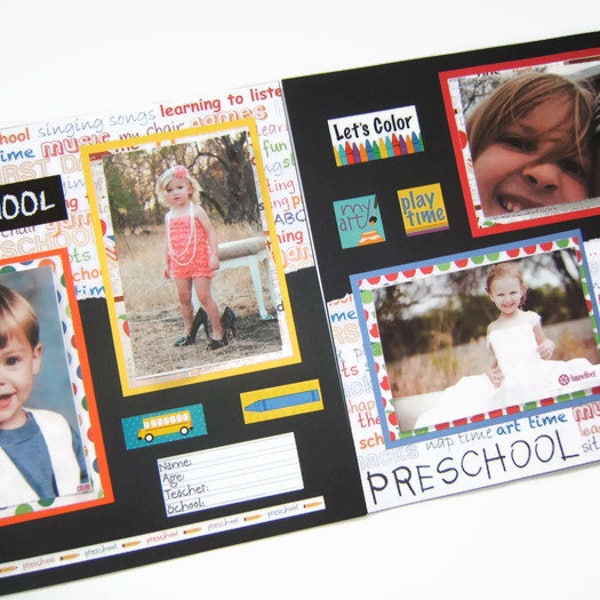 Preschool Scrapbook - Etsy