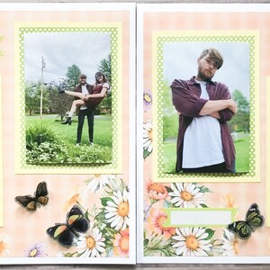 Butterfly Scrapbook Layouts - 12 by 12 Family Scrapbook Pages - Premade ...