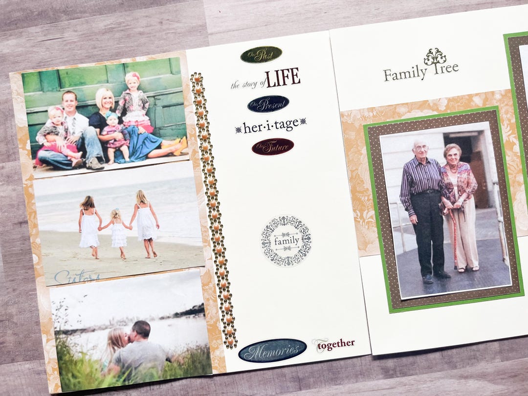 Family Heritage Scrapbook Layouts - 12 by 12 Heritage Scrapbook Pages ...