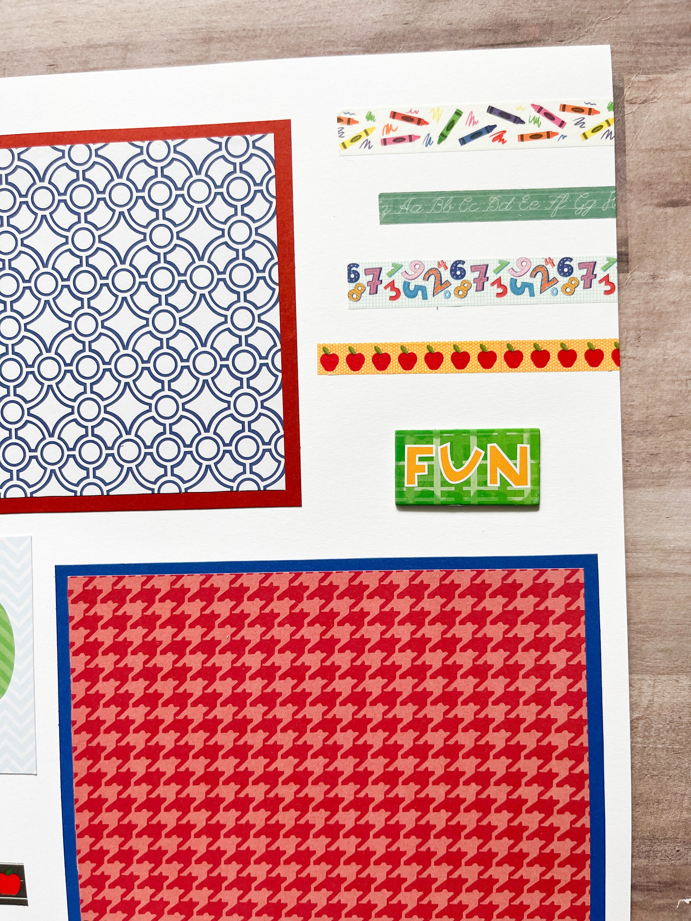 First Day of School Pages - Back to School Layouts - School Scrapbook ...