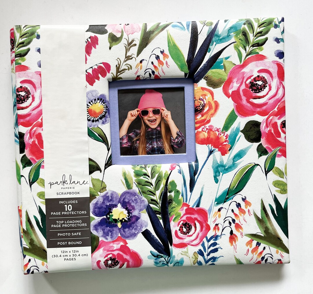 Flower Scrapbook Album - Wild Flower Photo Album - Girl Photo Scrapbook ...
