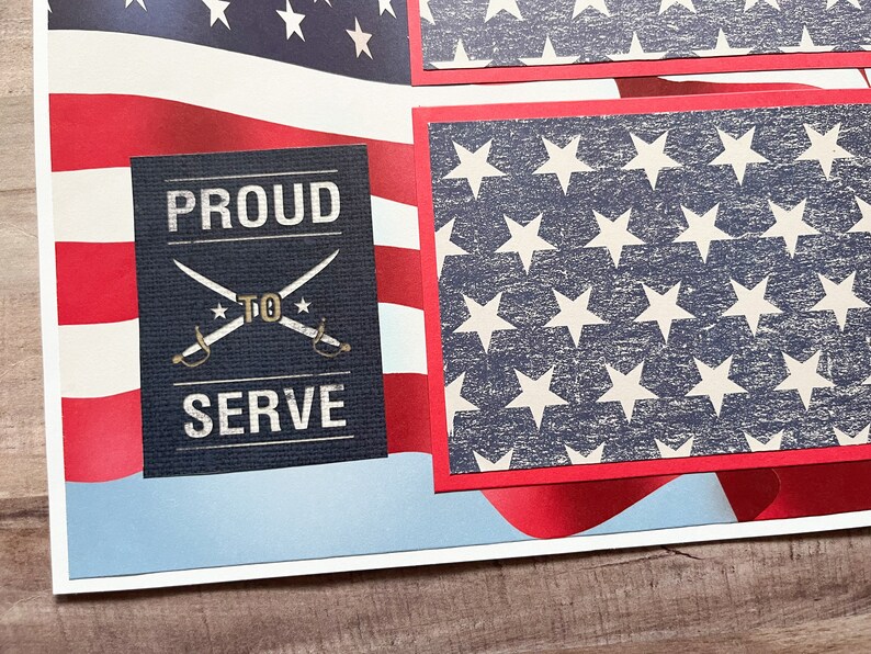 Army Scrapbook Pages Premade Army Layout Military Pages Premade ...