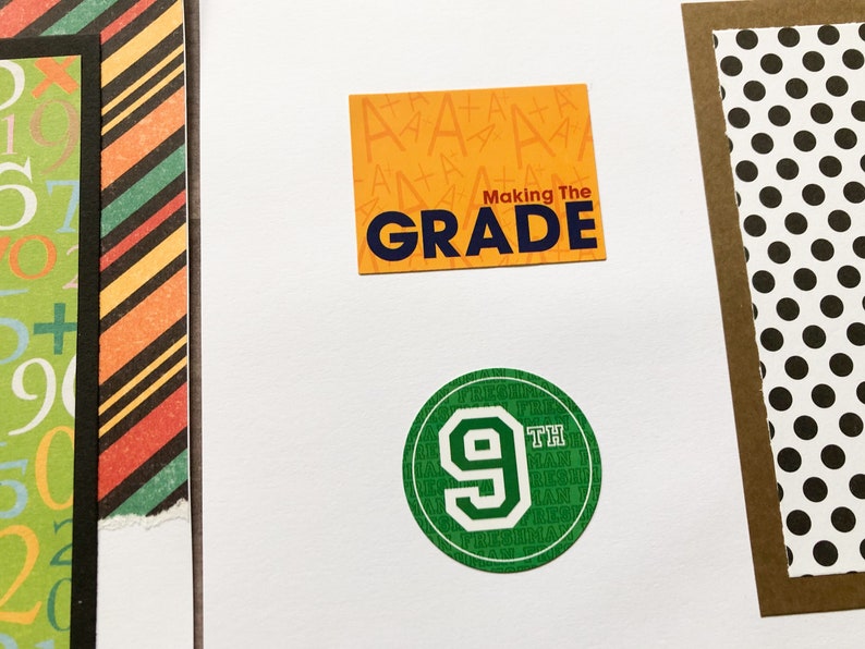 Ninth Grade Scrapbook Pages Back to School Pages Premade | Etsy