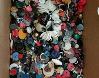 Box of buttons | Etsy