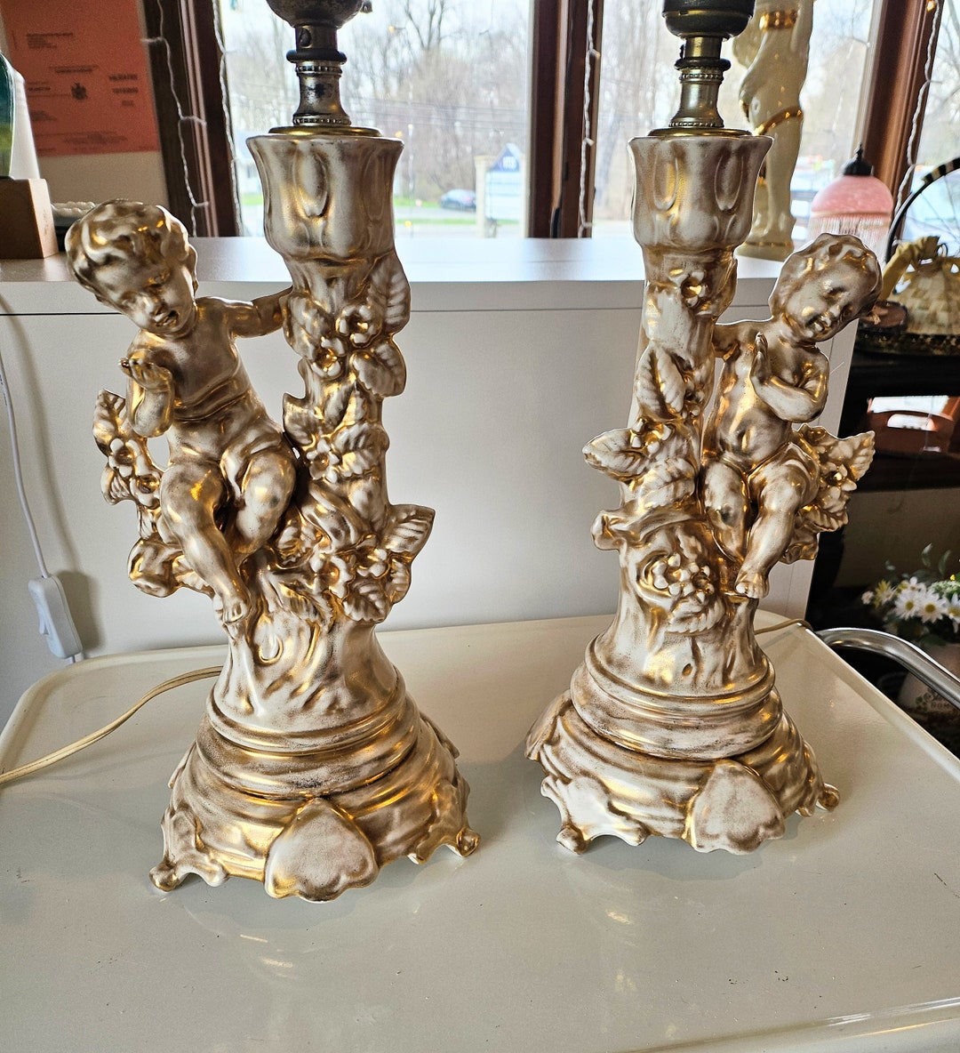 Cherub Table Lamps - Etsy