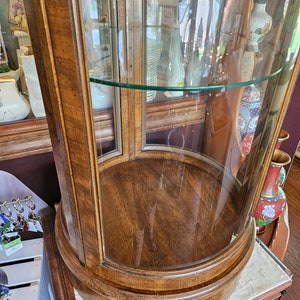 Weiman Curved Glass Curio Cabinet - Local Pickup Only in East Aurora ...