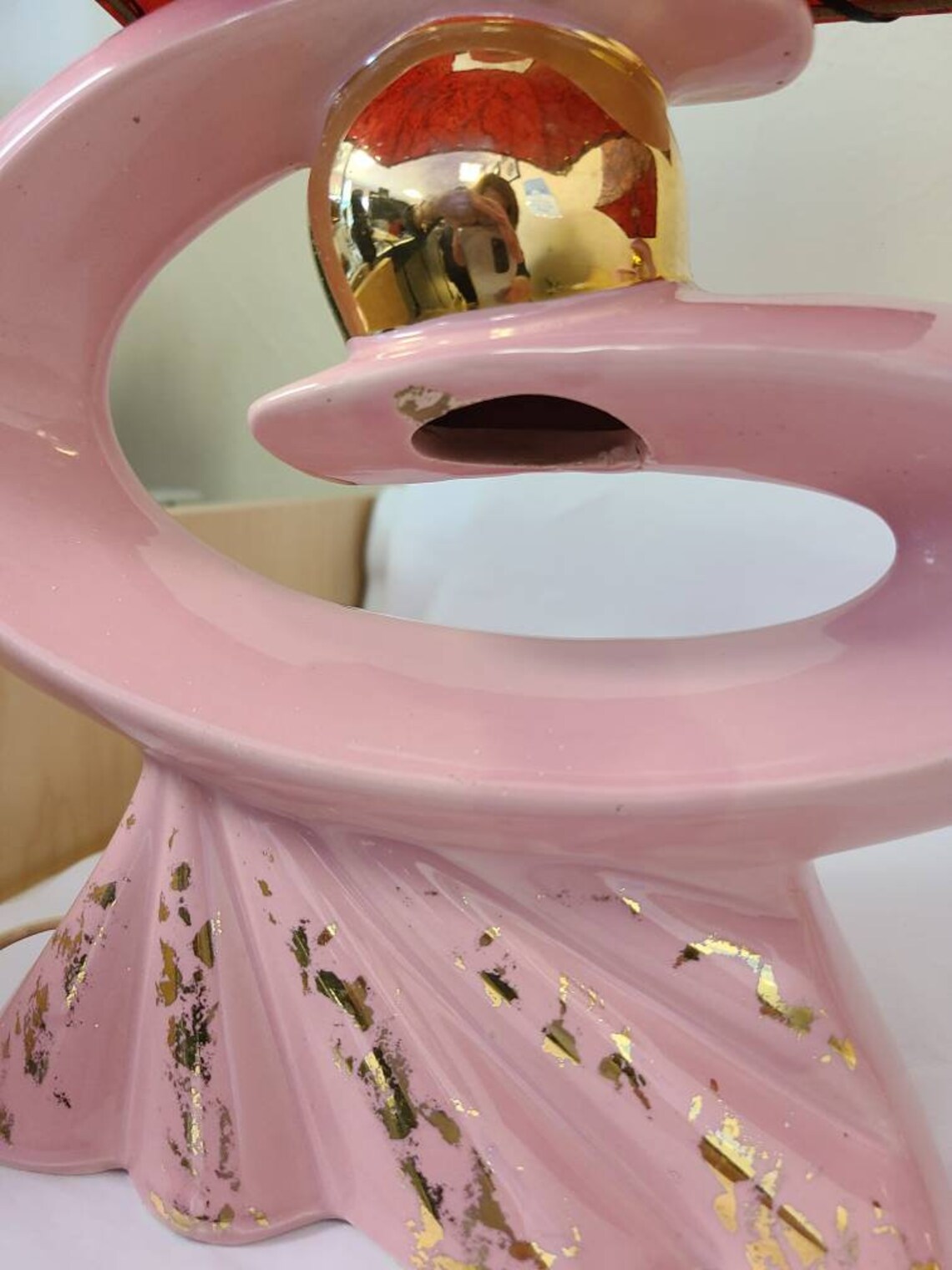 Mid Century Pink Retro Boudoir Lamps - Etsy