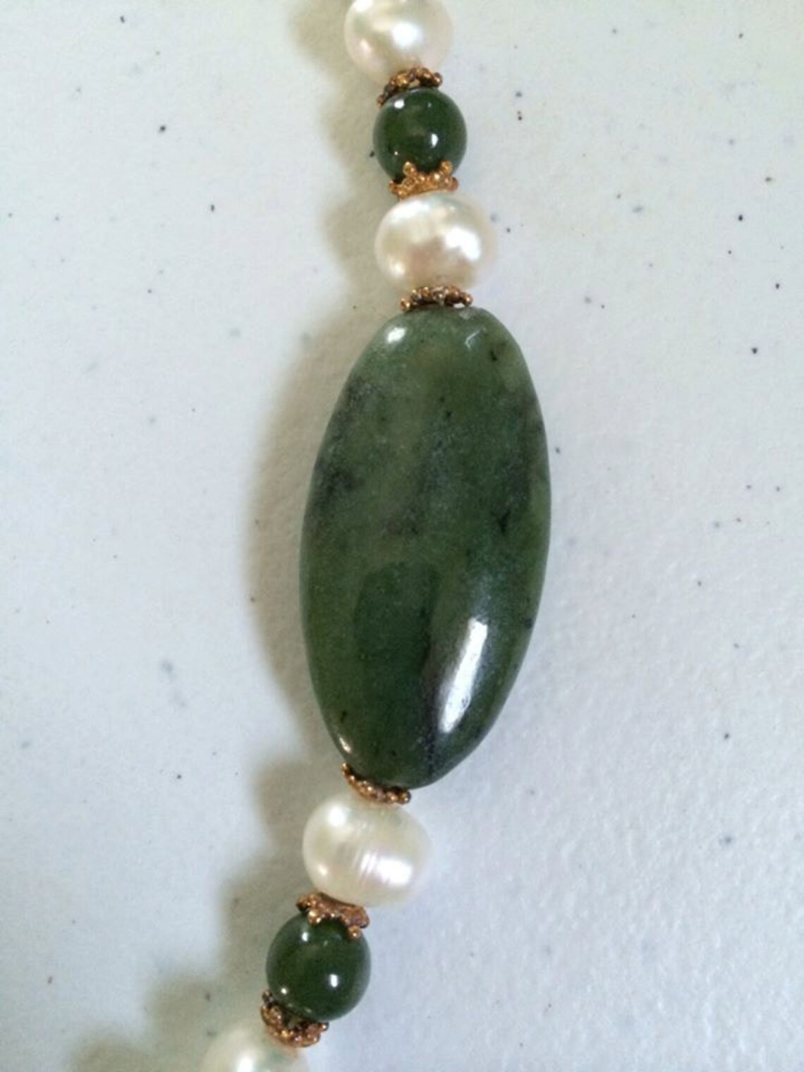Imperial Nephrite Jade and Pearl Necklace Smithsonian - Etsy