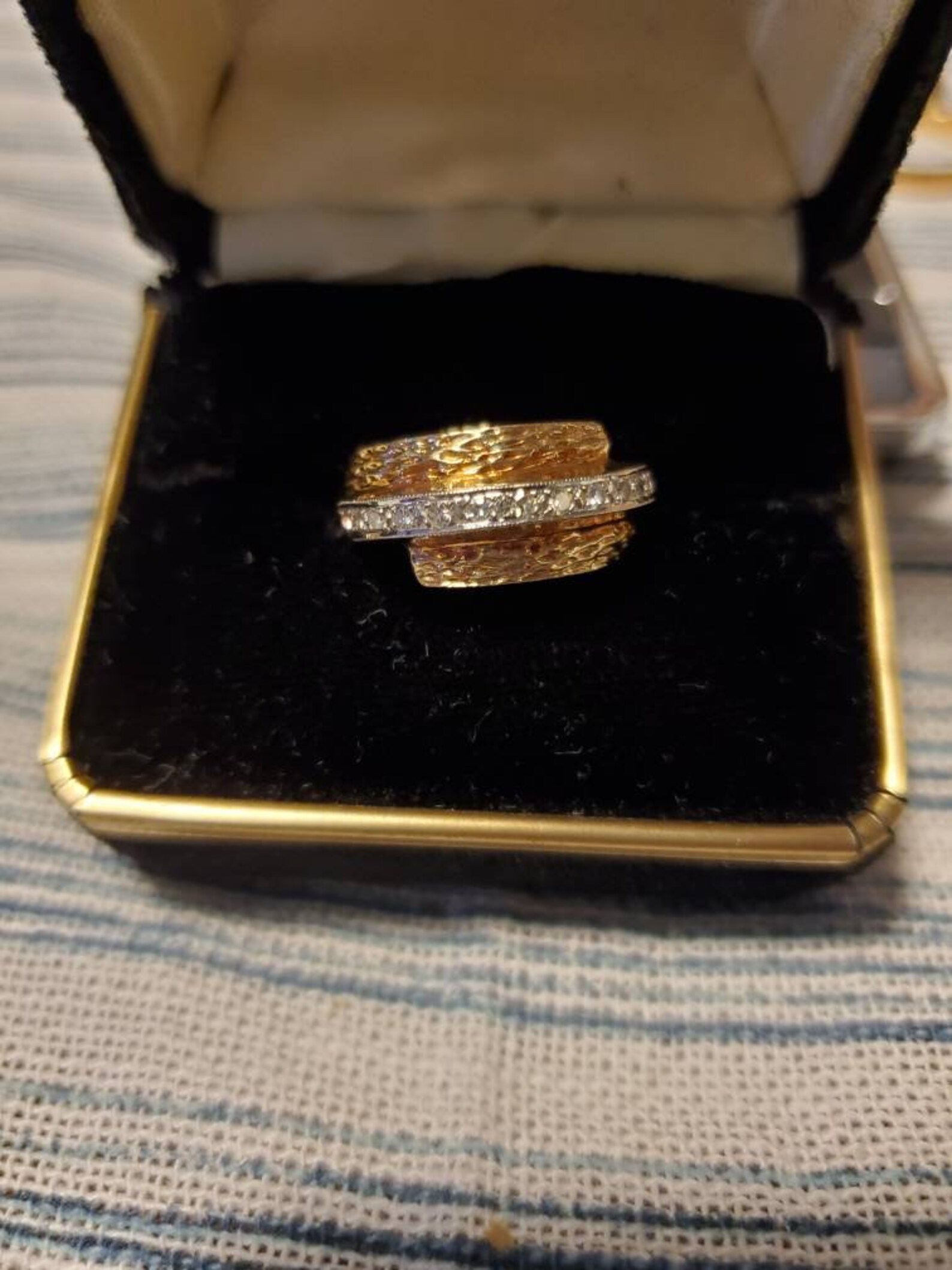 Vintage Estate Diamond Highway Ring 14K - Etsy