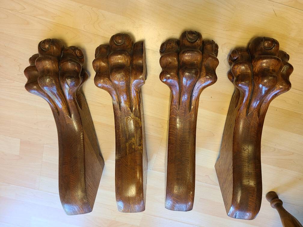Claw Foot Table Legs Repurpose | Etsy