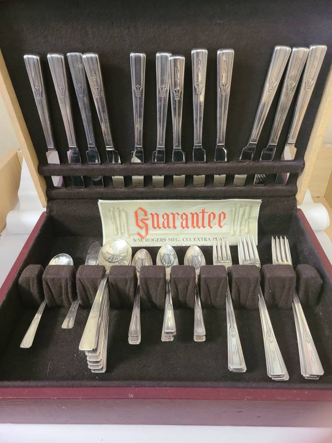 Vintage Wm. Rodgers Extra Plate Flatware Set - Etsy